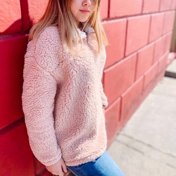 Sweaters | Fluffy Pink Sweater | Poshmark